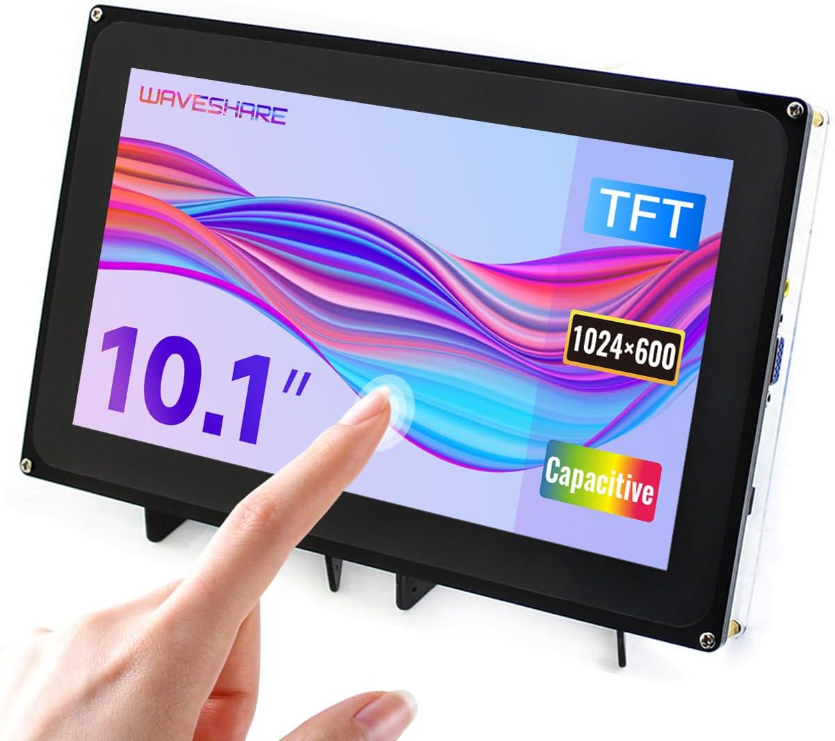 Amazon.com: waveshare 10.1inch Capacitive Touch Screen LCD with Case Compatible with Raspberry ...