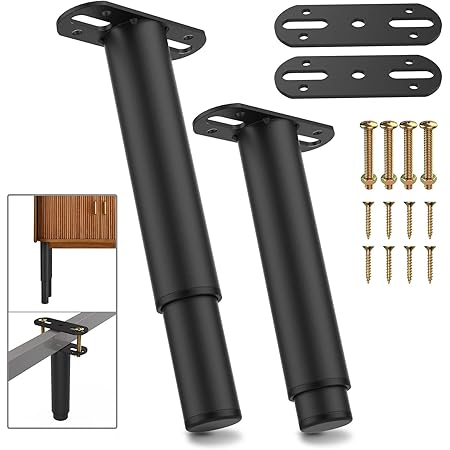 Amazon.com: Wlrrcwdttc 4 Pcs Adjustable Height Bed Support Legs for Bed ...