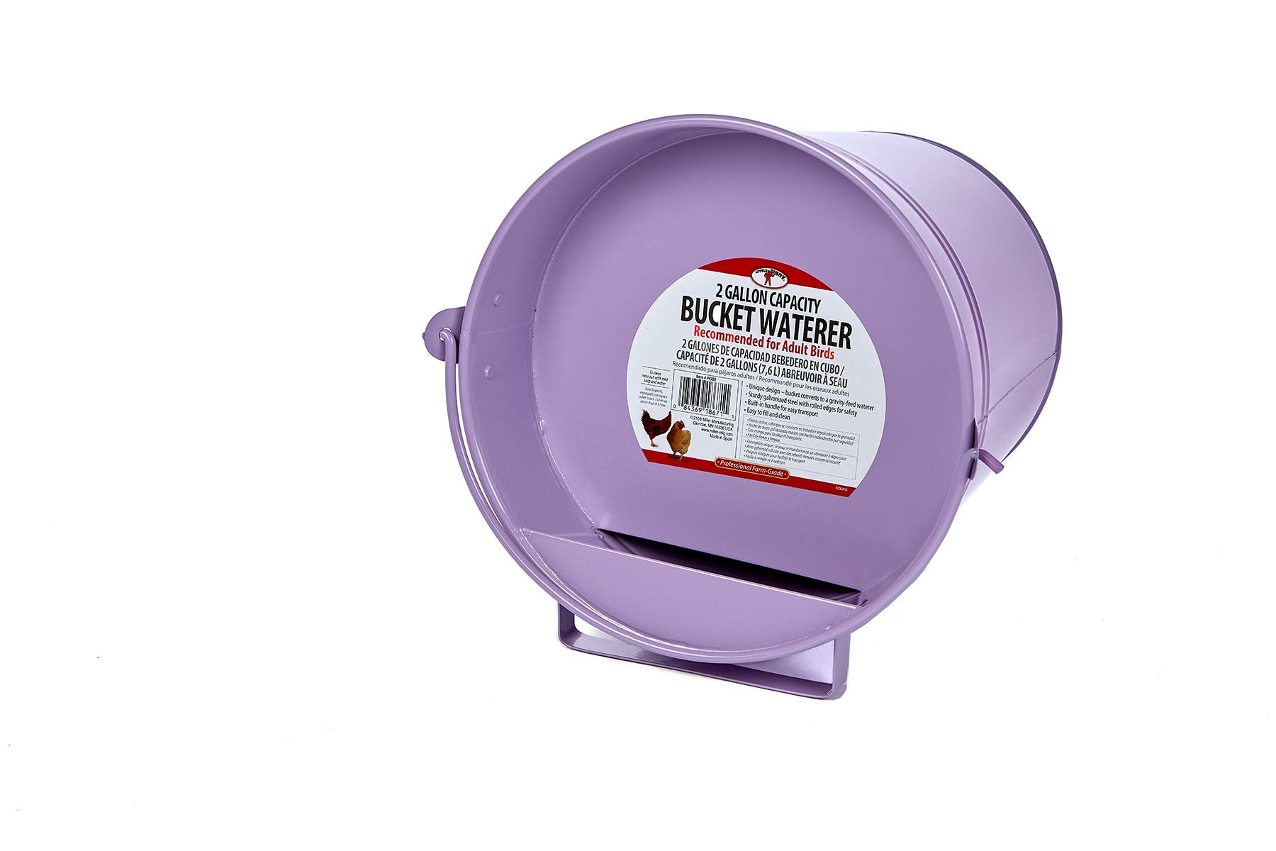 Amazon.com : Little Giant® Painted Galvanized Bucket Waterer | Chicken ...