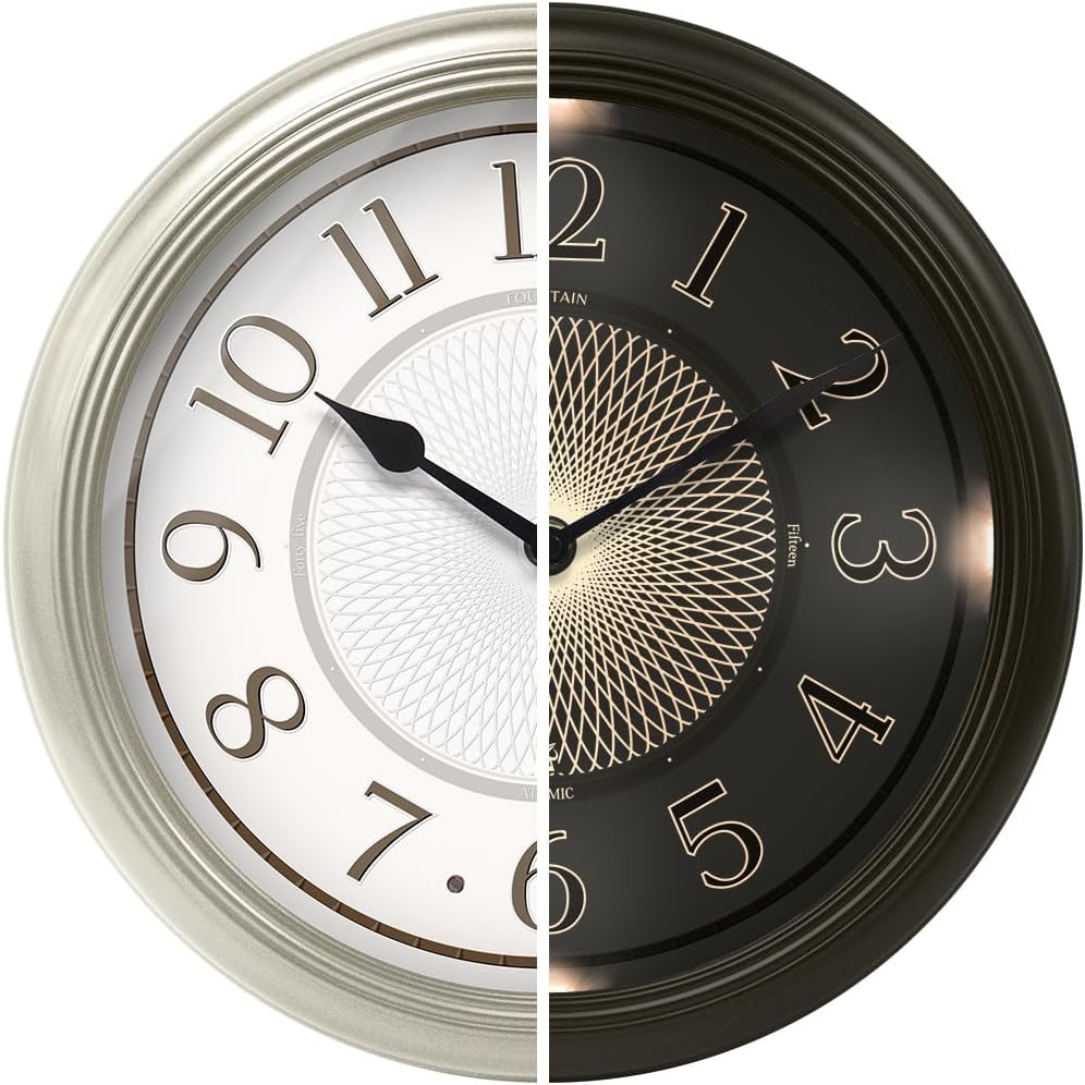 Amazon.com: Fountain Designs 12.6"" Galaxy Luminous Atomic Clock with ...