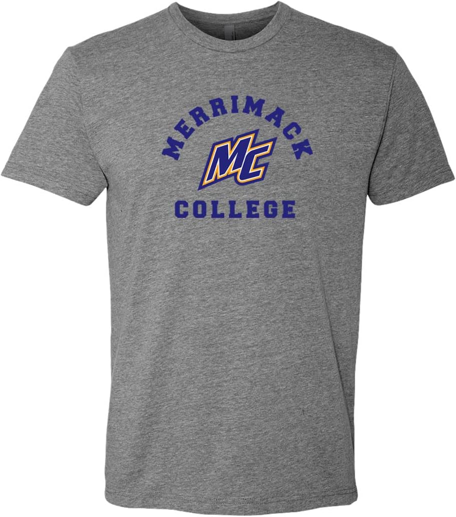 Amazon.com: Merrimack College Mascot Logo Unisex Premium Short Sleeve T ...