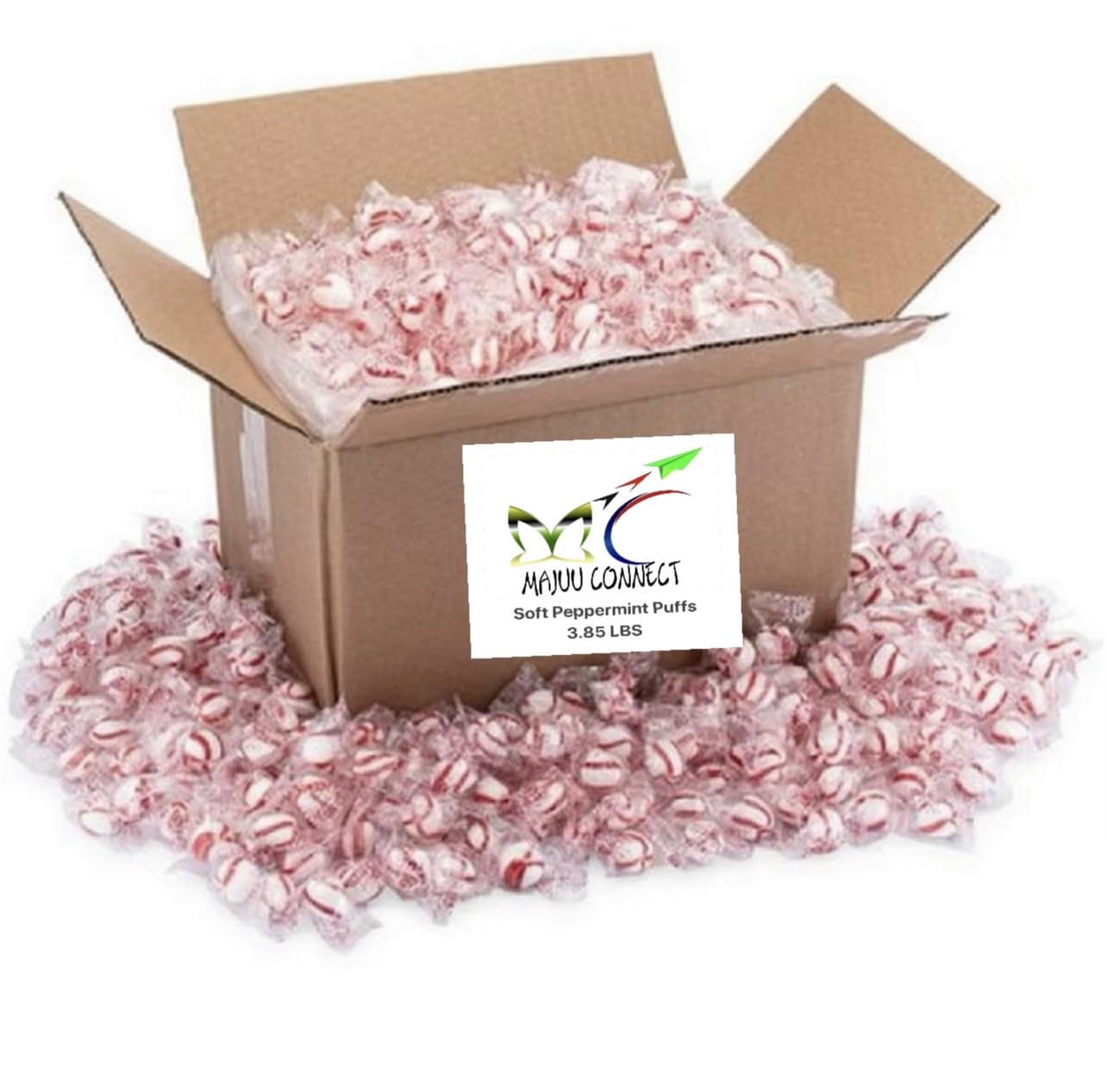 Amazon.com : SOFT PEPPERMINT PUFFS | Sweet Stripes Soft Peppermints ...