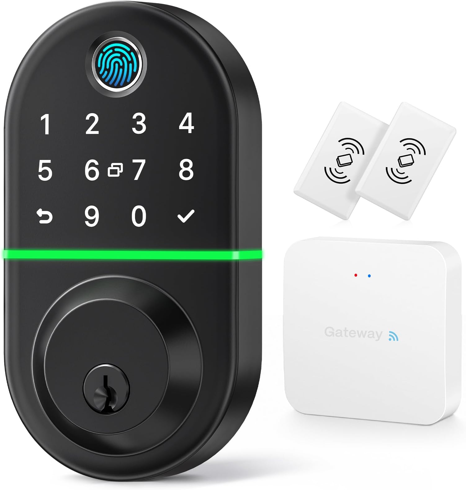 WiFi Front Door Lock Set - HEANTLE Keyless Entry Deadbolt with ...