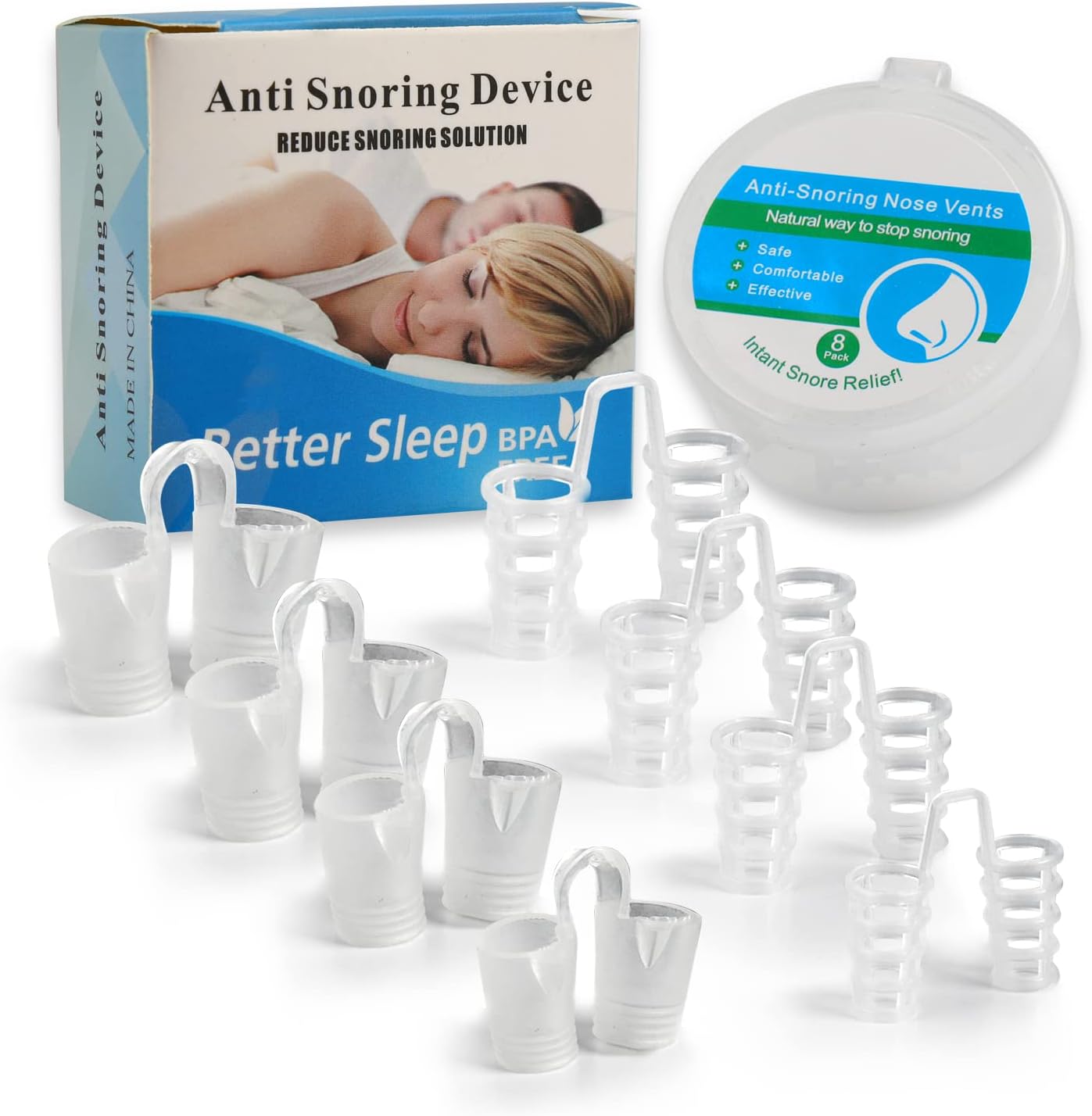 Amazon.com: KinomiYa 8pcs Anti Snoring Nose Vents Device That Work ...