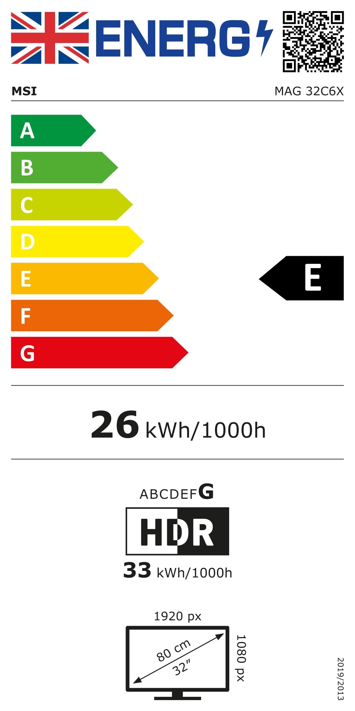 MSI MAG 32C6X 32 Inch FHD Curved Gaming Monitor - 1500R 1920 x 1080 VA ...