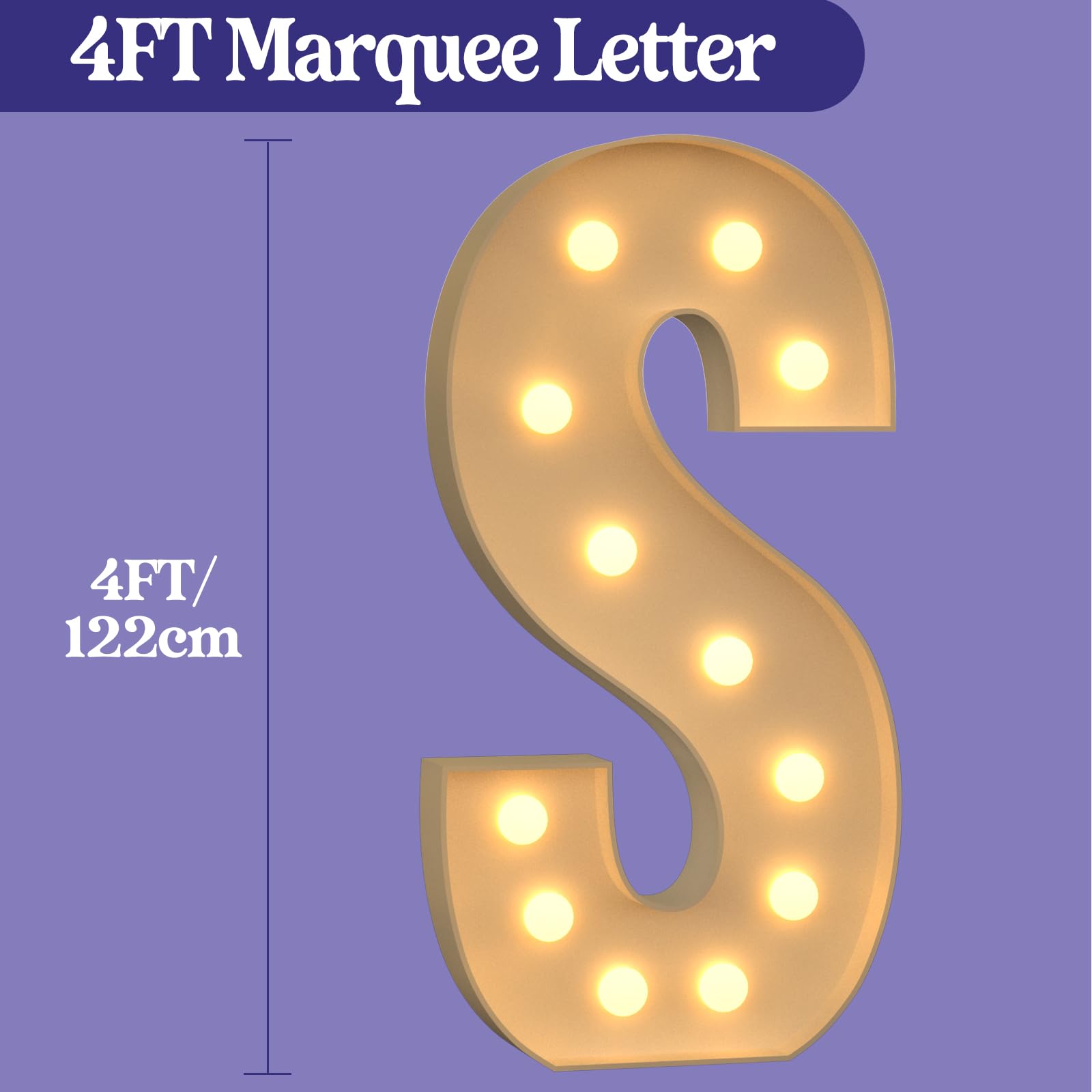 Snapklik.com : Marquee Light Up Letters, 4FT Marquee Letters, Large ...