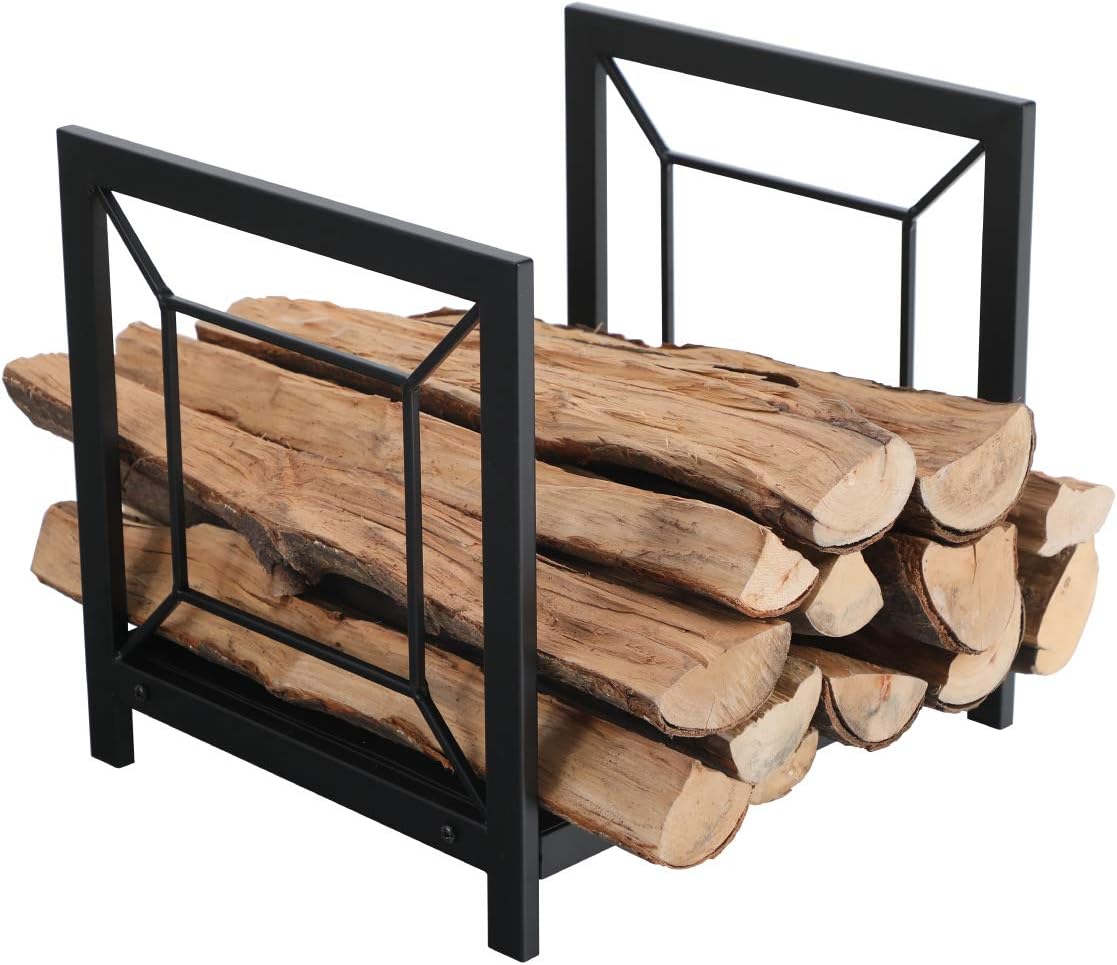 Amazon.com : PHI VILLA 17 Inches Small Firewood Log Rack Holding ...