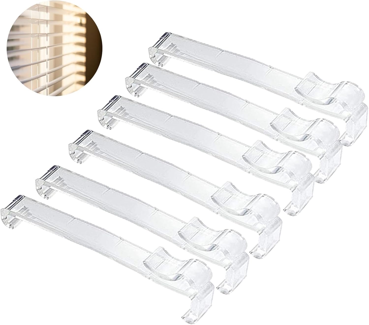 Amazon.com: EMVANV 3.25 Inch Valance Clips for Blinds,Clear Plastic ...