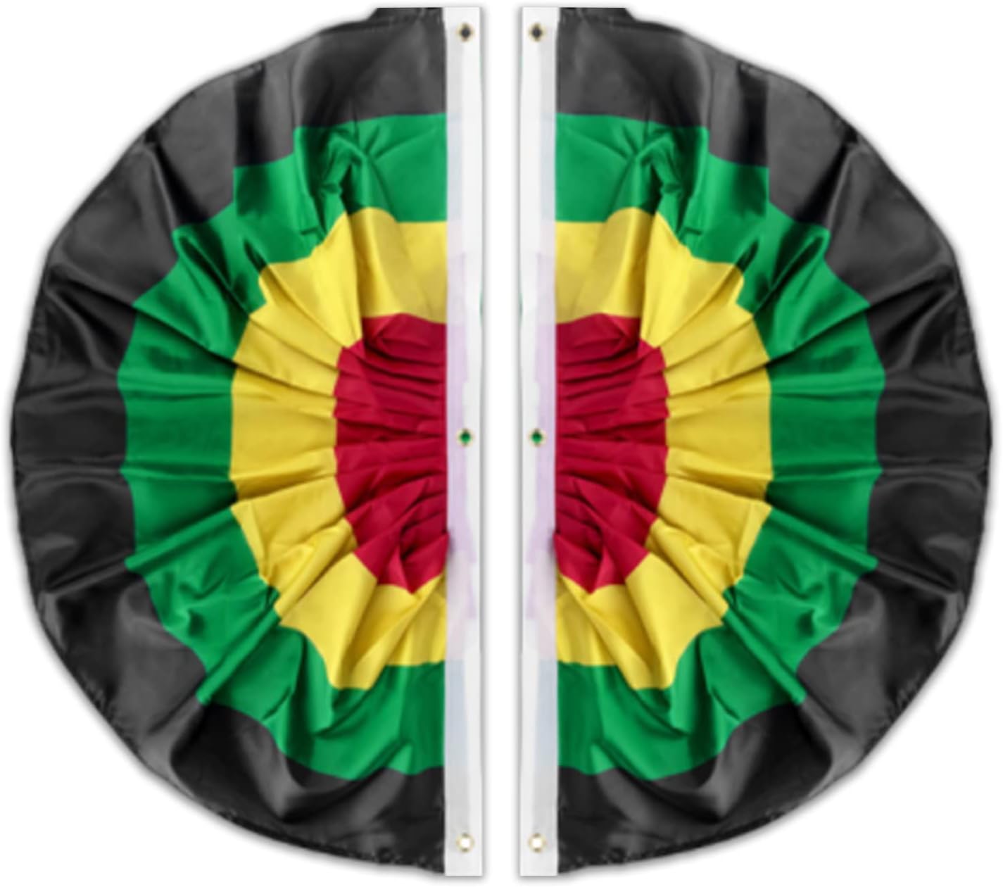 Amazon.com : AIBIIN 2PCS Juneteenth Fan Flag 1.5x3 Feet African ...