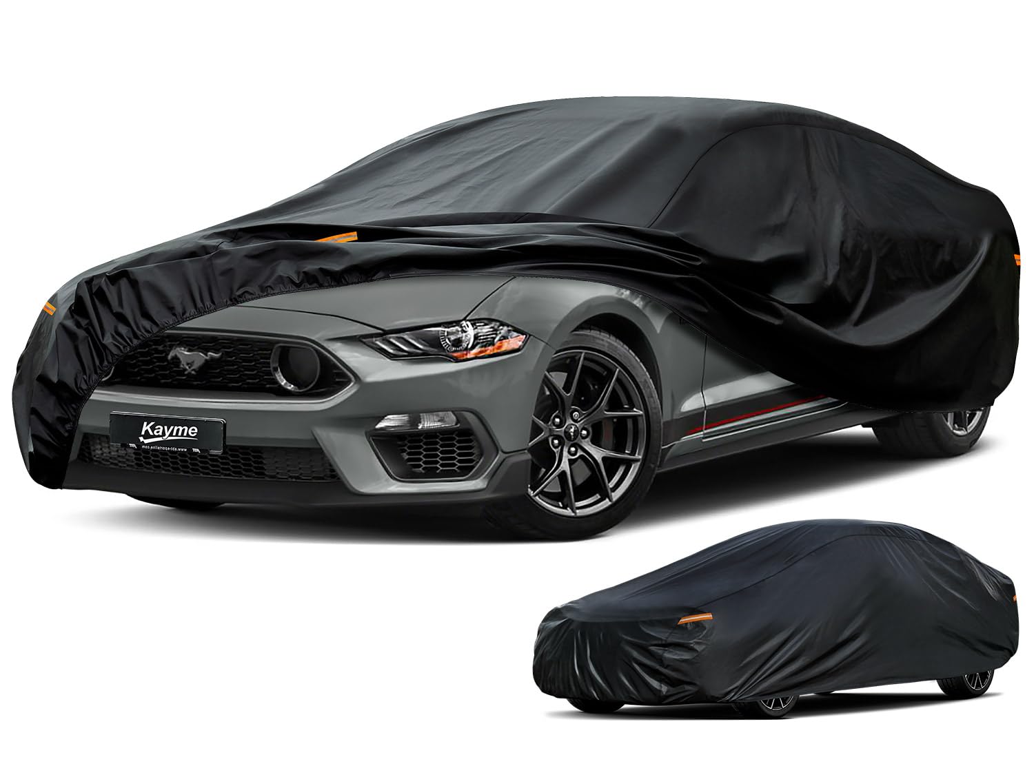 Amazon.com: Kayme 7 Layers Car Cover Waterproof All Weather for ...