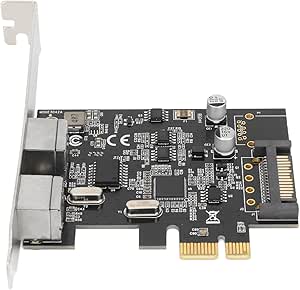 Amazon.com: Expansion Card, PCIE 2 Terminal Interfaces with SATA Power ...