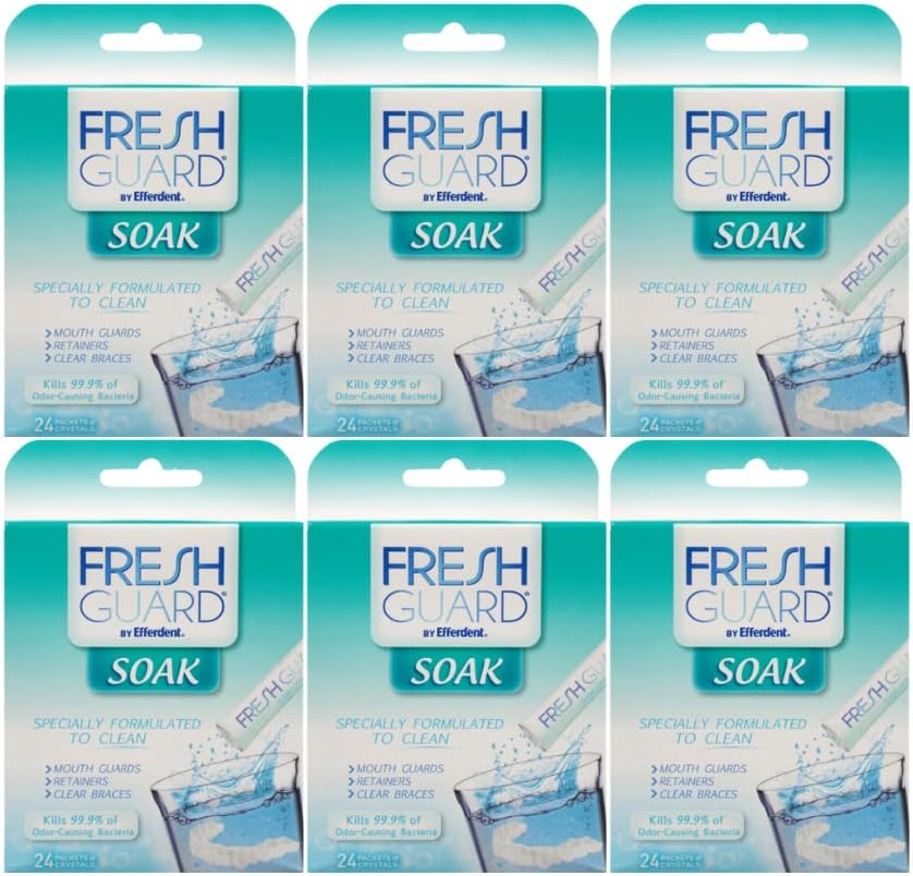Amazon.com: Efferdent Fresh Guard Soak Crystals Packets 24 Each (Pack ...