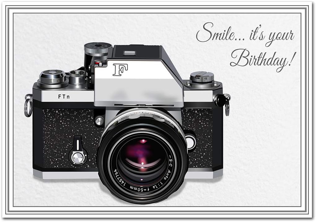 Stunning Birthday Card for Photographer - Unusual Unique Camera ...