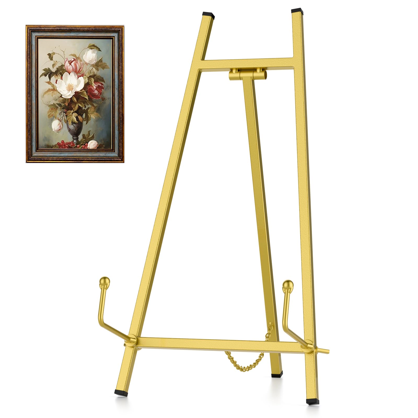 Amazon.com: Metal Tabletop Gold Easel Stand Display 16.5" H x 8.7" W x ...