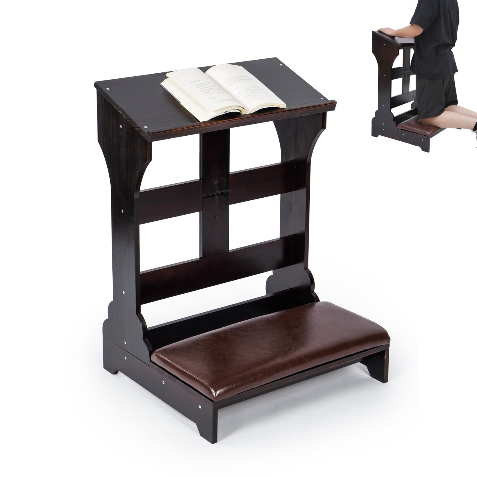 Amazon.com - WYJREES Prayer Kneeler, Wooden Prayer Bench Stool, Prayer ...