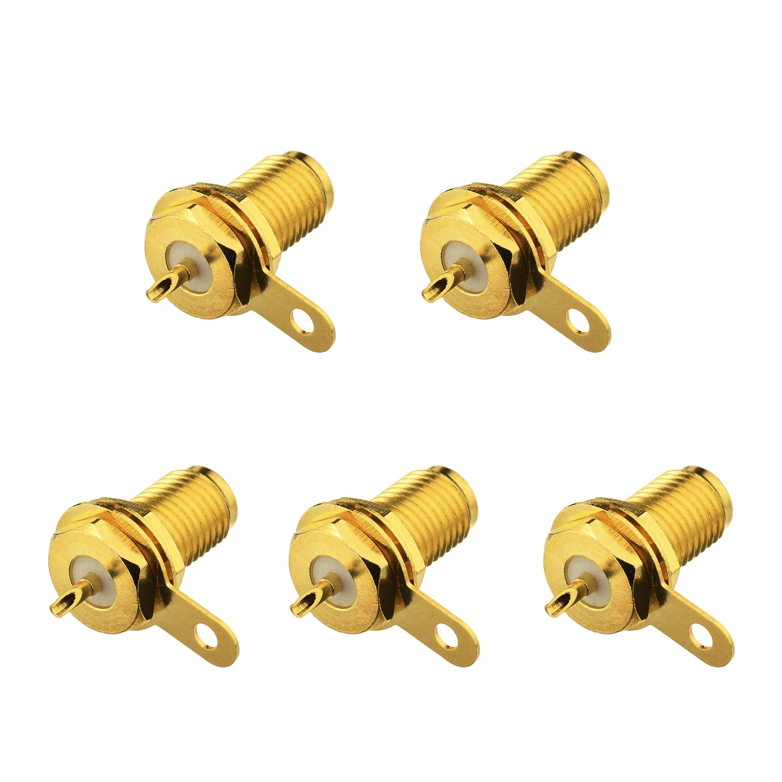 Amazon.com: SMA Connectors SMA Panel Mount Connector with Bulkhead Nut ...