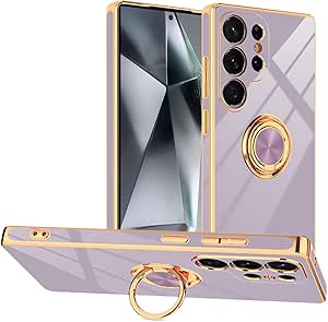 Amazon.com: Tnarru Designed for Samsung Galaxy S25 Ultra Case with Ring Stand, Support Magnetic ...