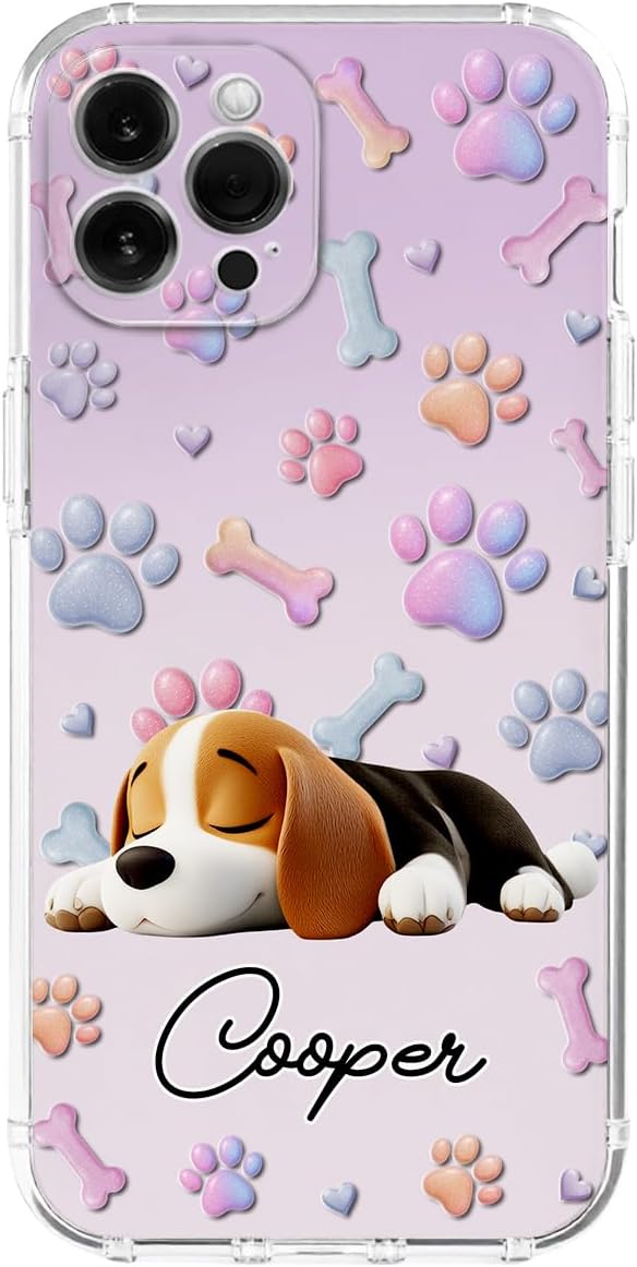 Amazon.com: Wrappiness Personalized Pet Phone Case - Lovely Dog ...