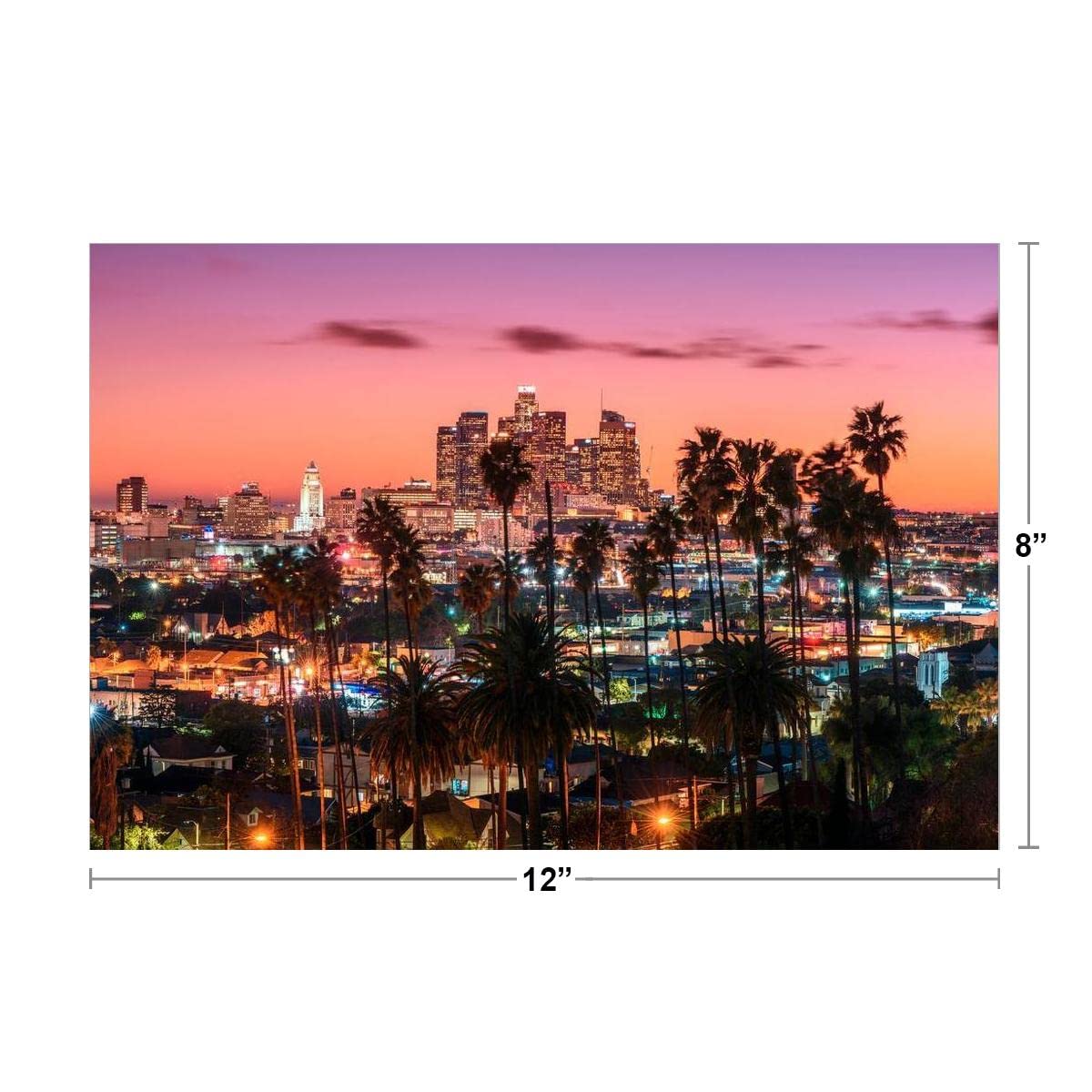 Los Angeles Sunset With Palm Trees