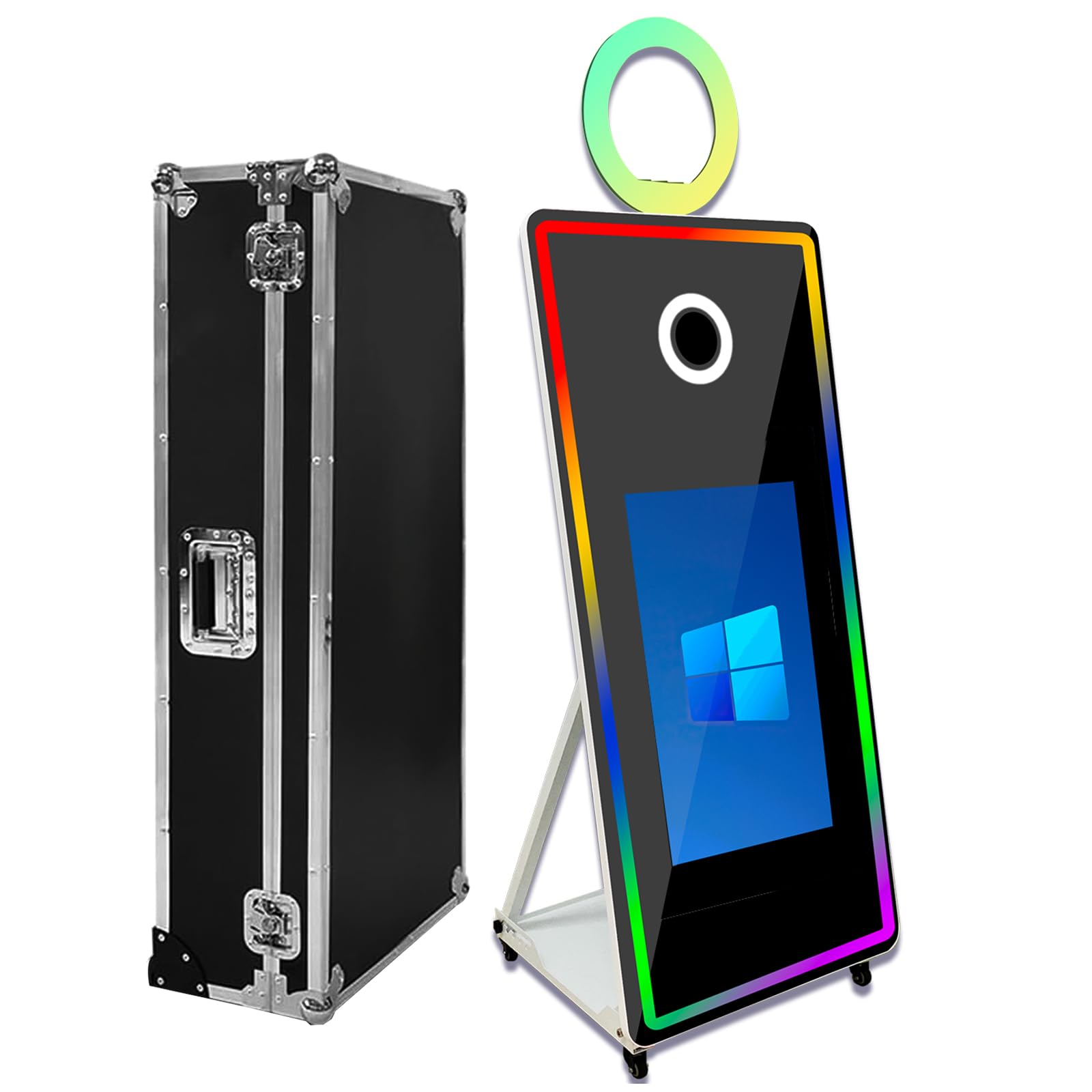 Amazon.com: 65 Inch Portable Magic Mirror Photo Booth,32 Inch Touch ...