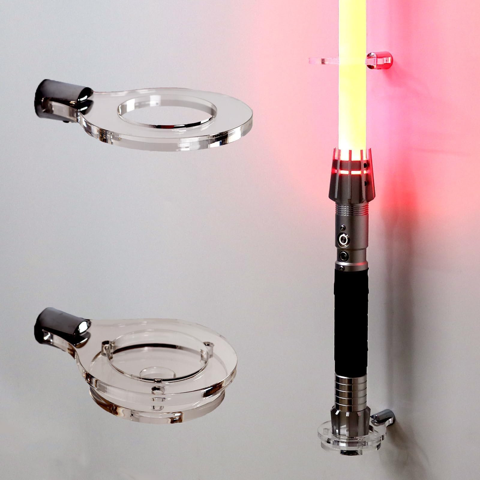 Amazon.com: Cosmos 1 Set Lightsaber Stand Wall Mount Lightsaber Duel ...