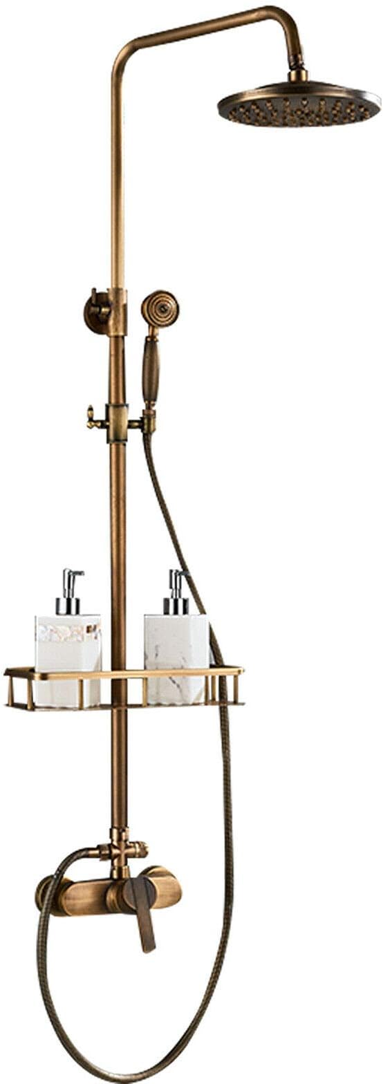 Duschsystem Antik Messing Solepearl Antik Duscharmatur Regendusche mit Armatur, Retro Duschset ...