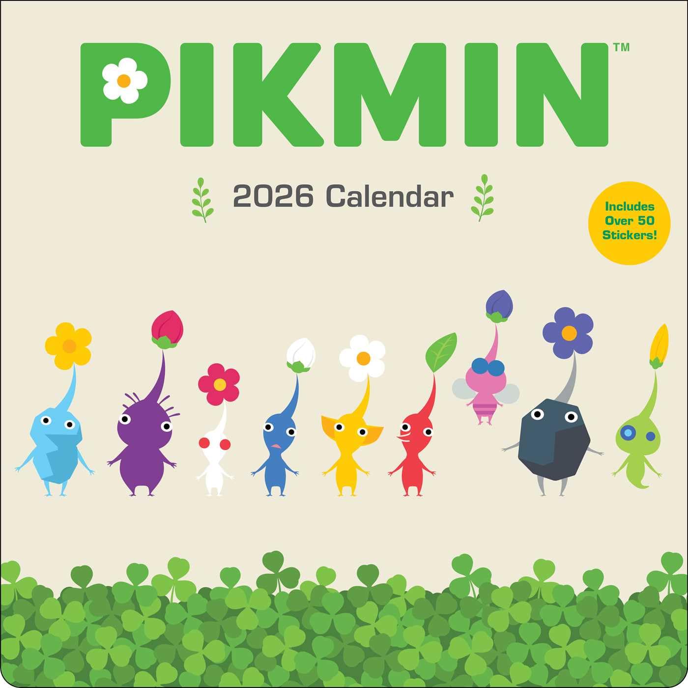 Amazon.com: Pikmin 2026 Wall Calendar with Over 50 Bonus Stickers ...