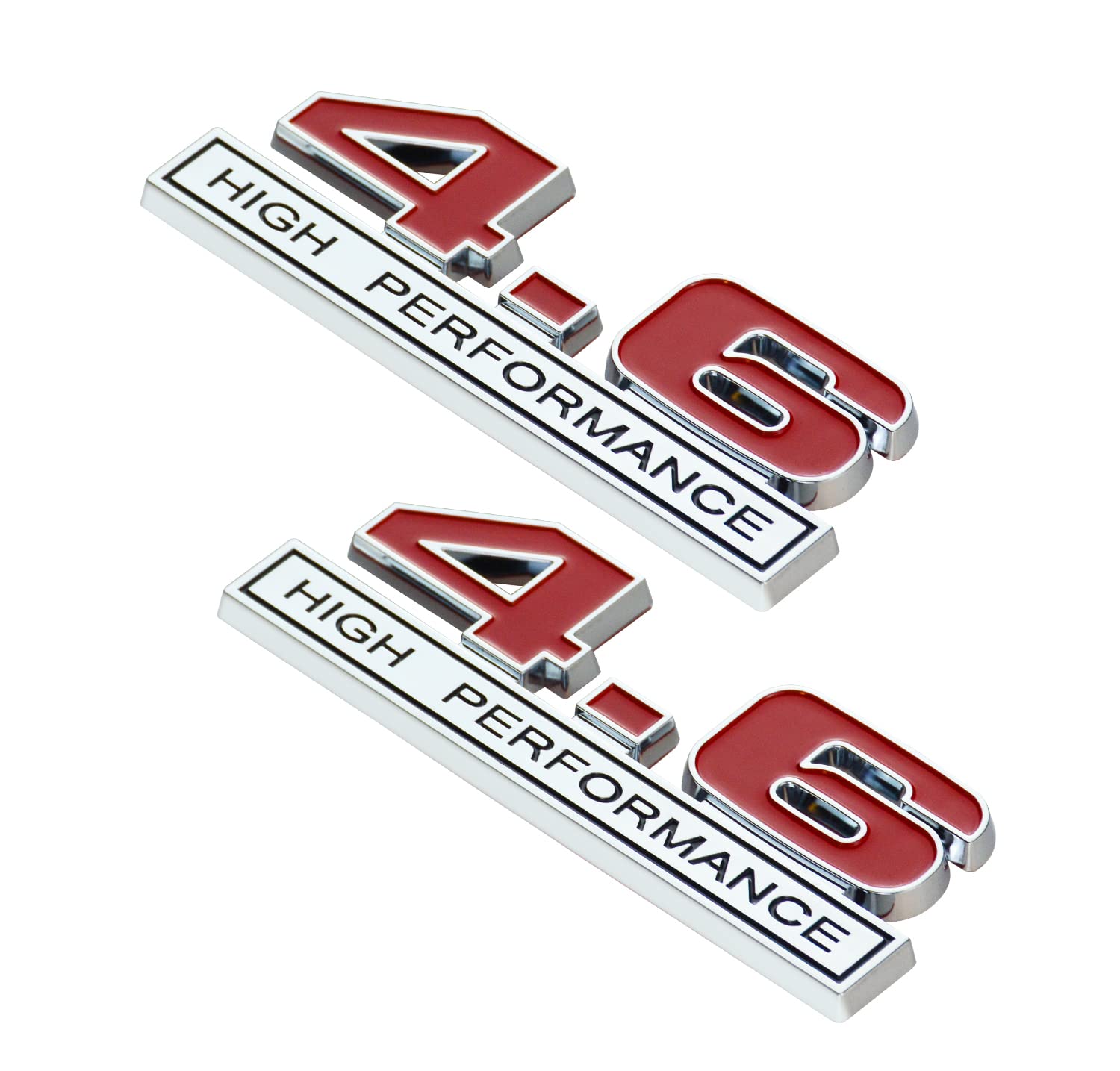 Amazon.com: Pair Set 4.6 Liter High Performance Fender Emblem 3D Badge ...