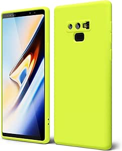 Amazon.com: oakxco for Samsung Galaxy Note 9 Phone Case Liquid Silicone, Fluorescent Bright ...
