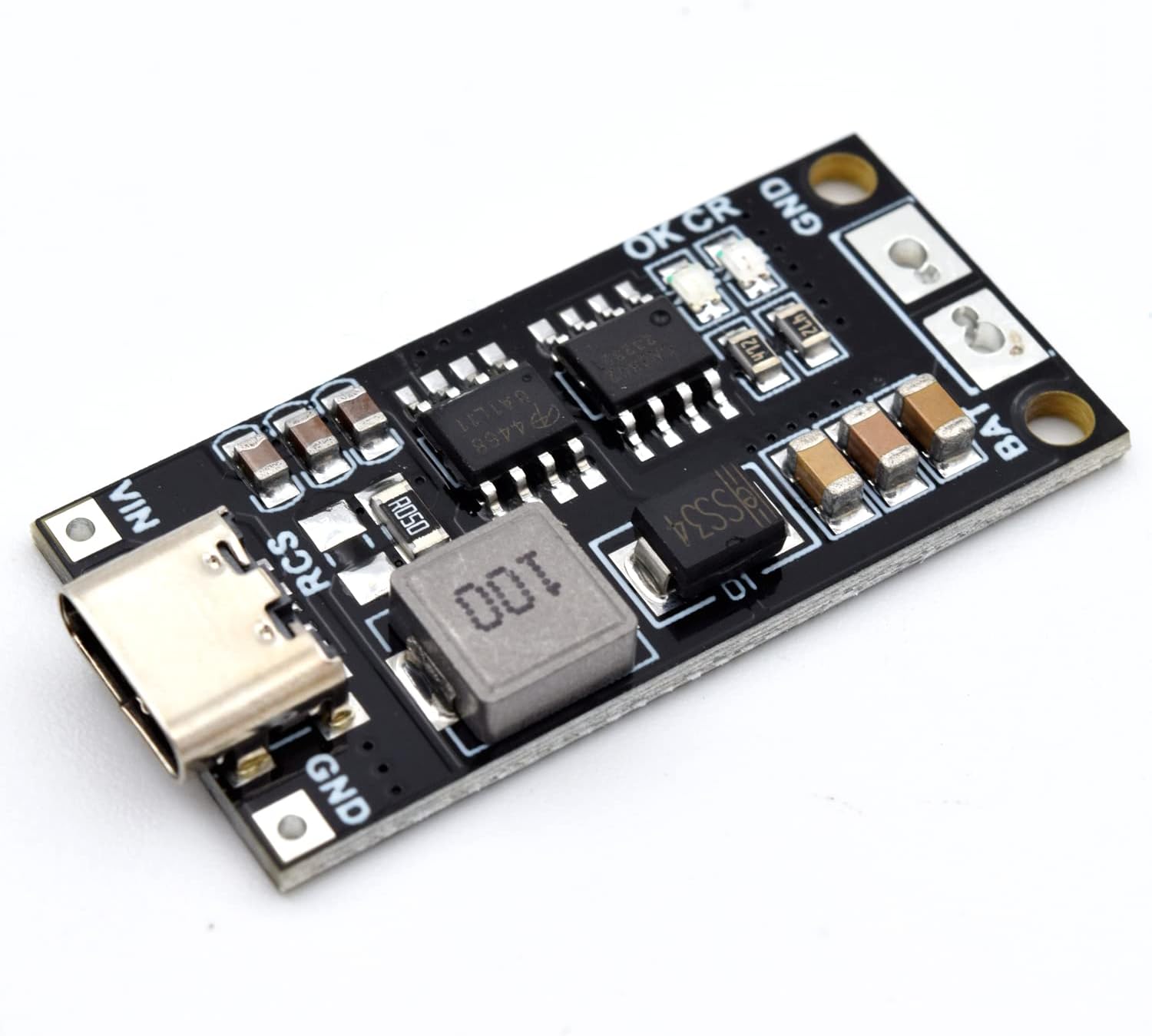 Adeept Módulo de carregamento de bateria de lítio tipo C BMS 2S 2A 18650 21700 3,7V Step-Up ...