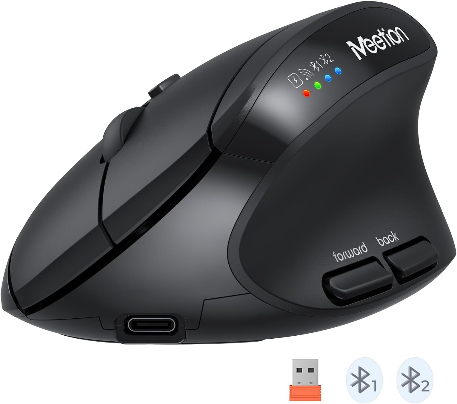 Amazon.com: Lekvey Ergonomic Mouse, Vertical Wireless Mouse - Rechargeable 2.4GHz Optical ...