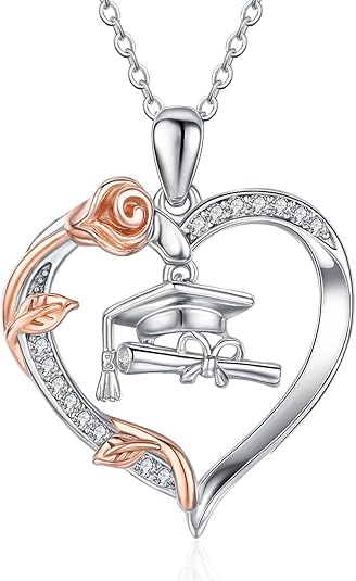 Amazon.com: Twoowl Graduation Necklace S925 Sterling Silver Graduation ...