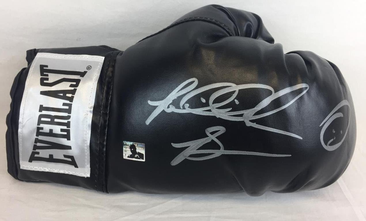 RIDDICK BOWE SIGNED EVERLAST BLACK BOXING GLOVE BOWE HOLOGRAM at Amazon's Sports Collectibles Store