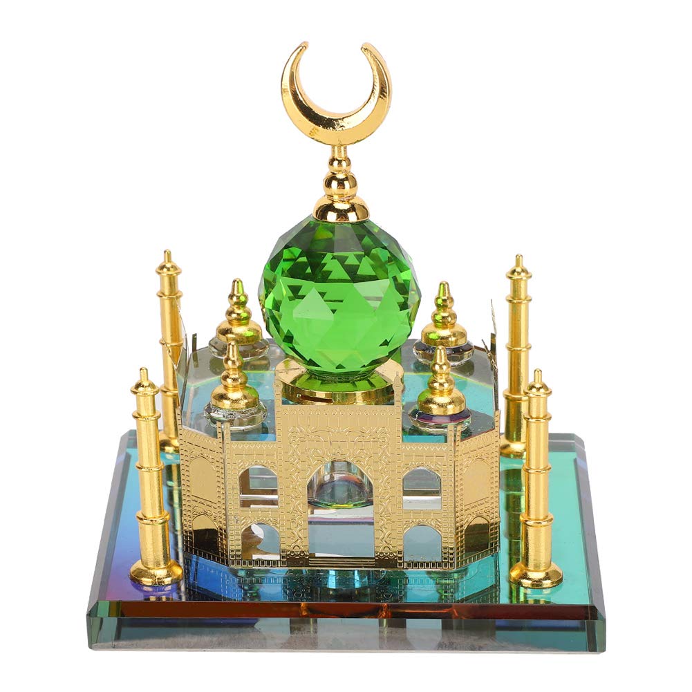 Lizealucky Muslim Crystal Gilded Taj Mahal Miniature Model Crystal ...