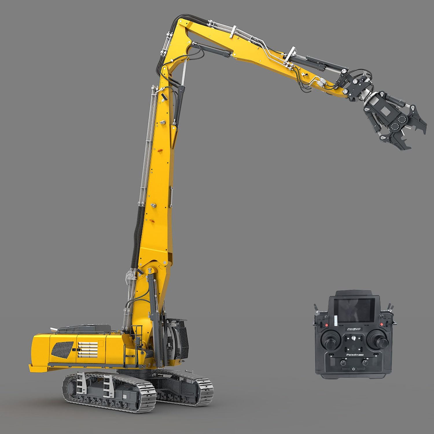 Amazon.com: wheelfun 1/14 K970-300 Cut RC Hydraulic Demolition Machine ...