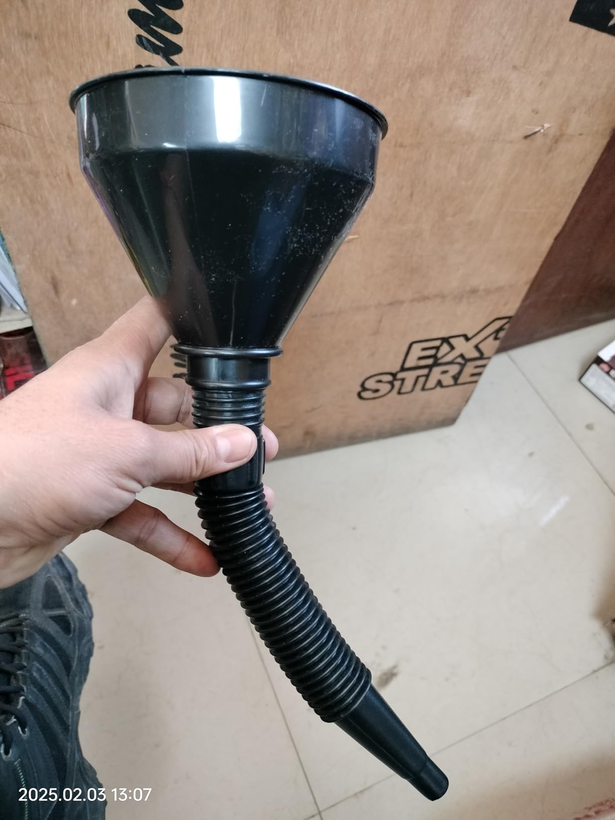 AASONS 2in1 Wide Mouth Fuel Funnel with Handle, Large Plastic Car ...