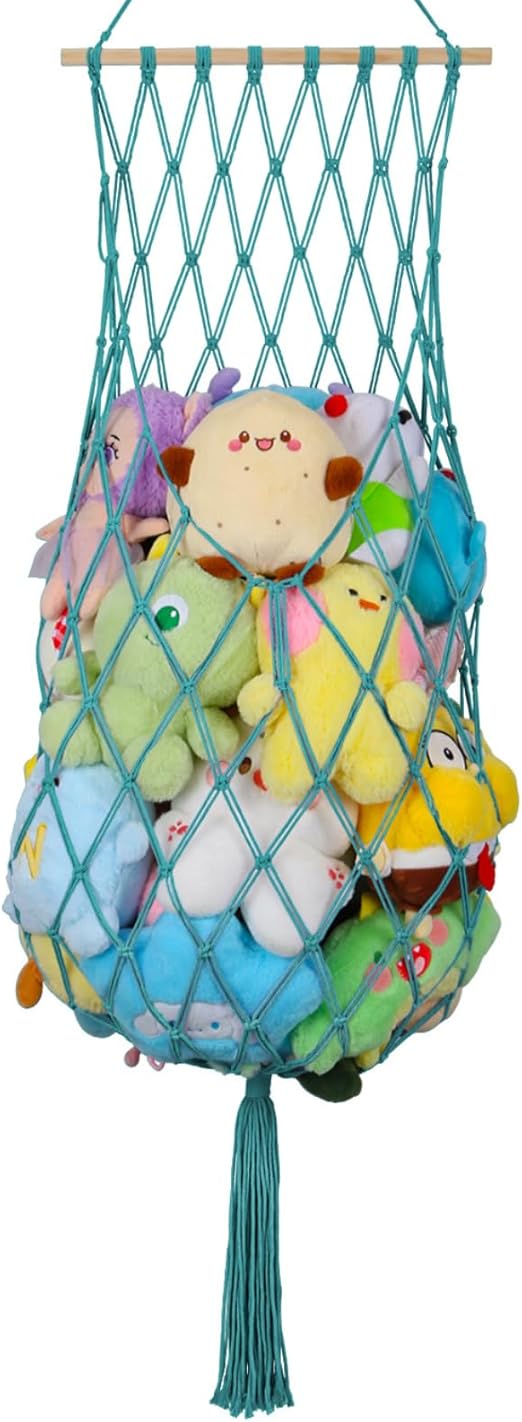 Amazon.com: 68 Inch Stuffed Animal Storage, Jumbo Macrame Stuffed ...