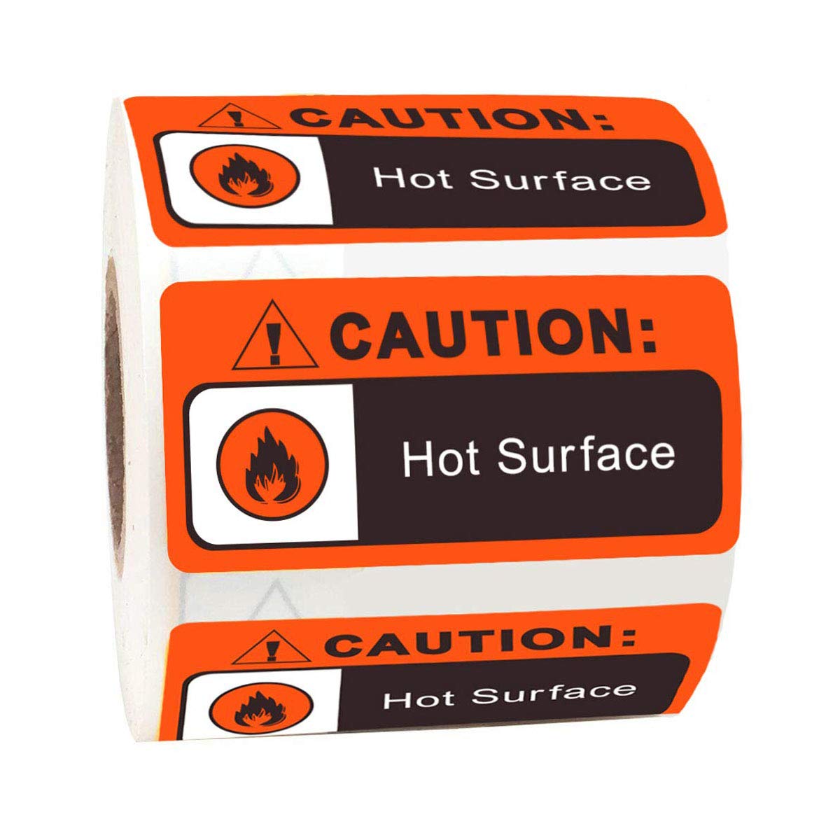 Warning Hot Surface Labels - Waterproof Caution Hot Surface Warning ...