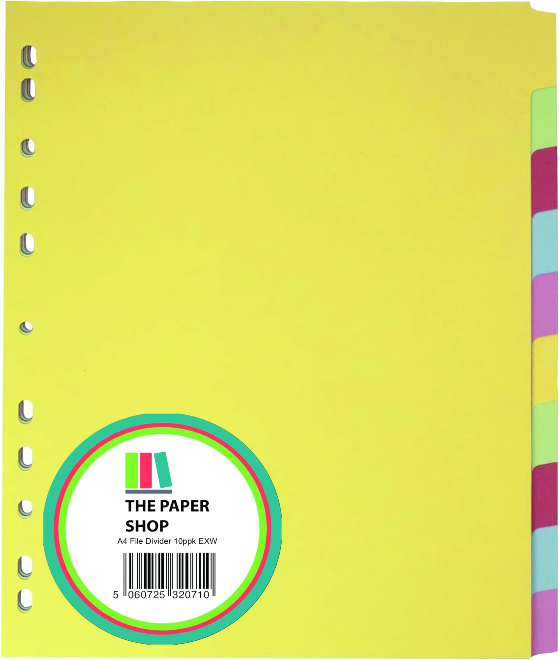 File Dividers A4, 10 Part Extra Wide Folder Dividers Extra for Ring ...