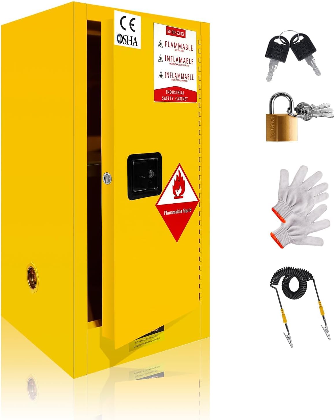 Amazon.com: PXVWA 16 Gallon Flammable Storage Cabinet, 18.1''L x 18.1 ...