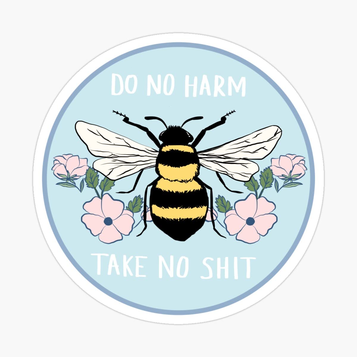Amazon.com: Do No Harm - Take No Shit Sticker Vinyl waterproof Sticker ...