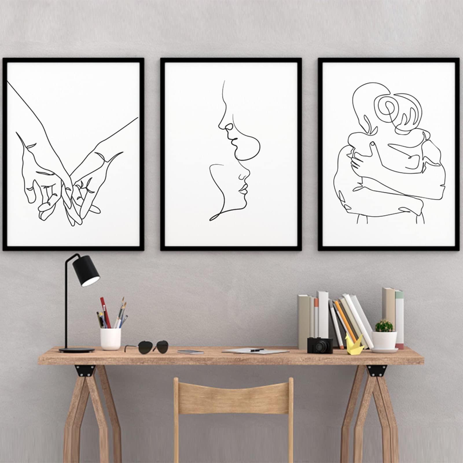 Abstract Love Couple Art