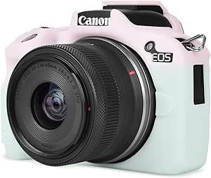 Amazon.com : Rieibi EOS R50 Case, Soft Silicone Protective Case for Canon EOS R50 EOSR50 Camera ...