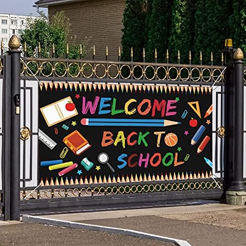 Amazon.com: Welcome Back to School Party Banner - Back to School Party ...