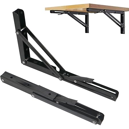 Amazon.com: Folding Shelf Brackets 20 inch,Folding Brackets Heavy Duty Max.Load 410lb,DIY Space ...
