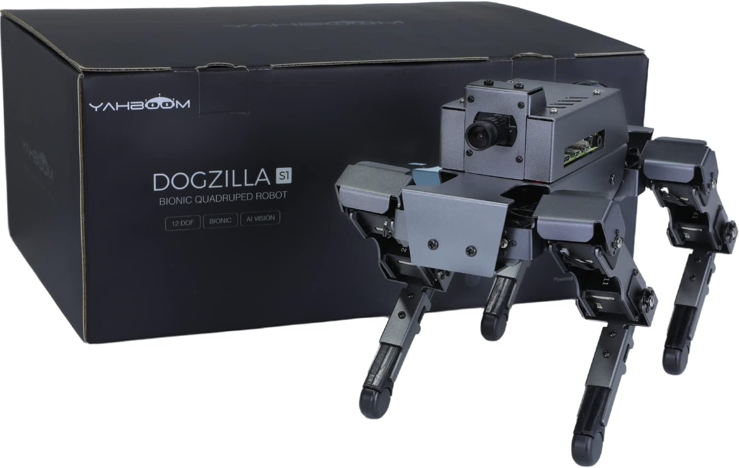 Yahboom Robotic Dog with Quadruped 12 Joints Omnidirectional Movement ...