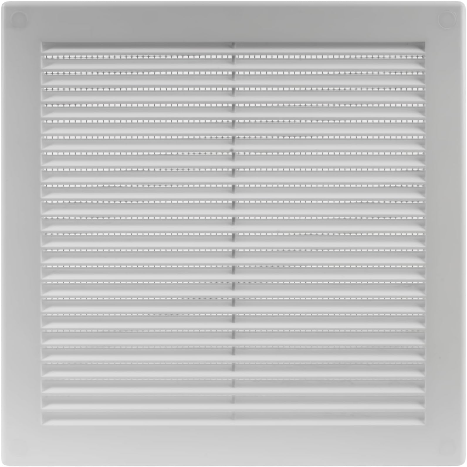 10" x 7" Inch White Plastic Ventilation Grille with Insect Mesh. HVAC ...