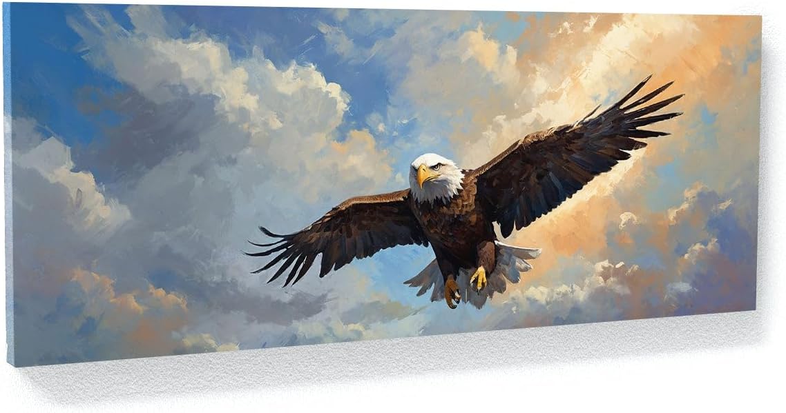 Amazon.com: Sense Canvas Eagle Ascendancy 75 Canvas Art - Home Decor ...