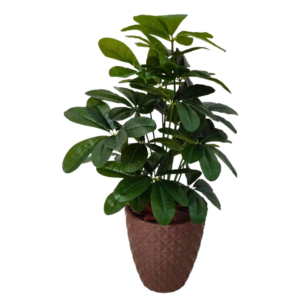 Planta Artificial Schefflera com Folhas Grandes Realista Com Vaso ...
