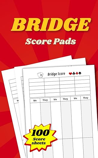 Amazon.com: Bridge Score Pads Your Essential Tool for Organized and ...